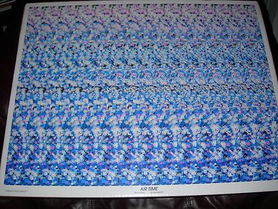 Collectible! Hidden 3D Poster 22x28 Skier Action EYE Magic FREE GIFTS ...