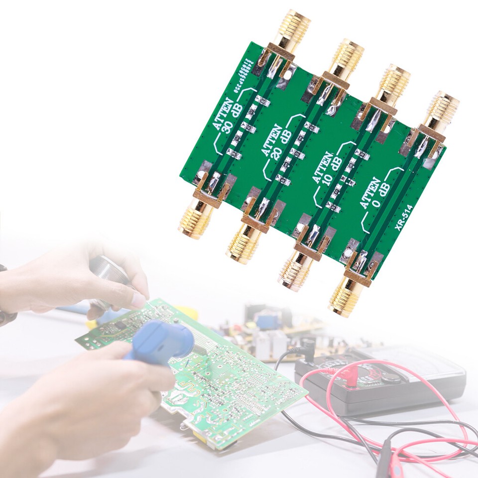 SMA Double Female Head RF Fixed Attenuator DC-4.0GHz 0dB 10dB 20dB 30dB ...