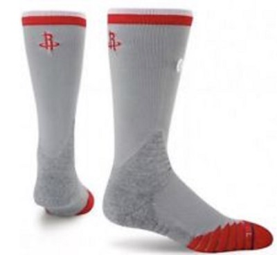 Houston Rockets NBA Stance Fusion Logo Crew Socks Gray / Red Size XL ...