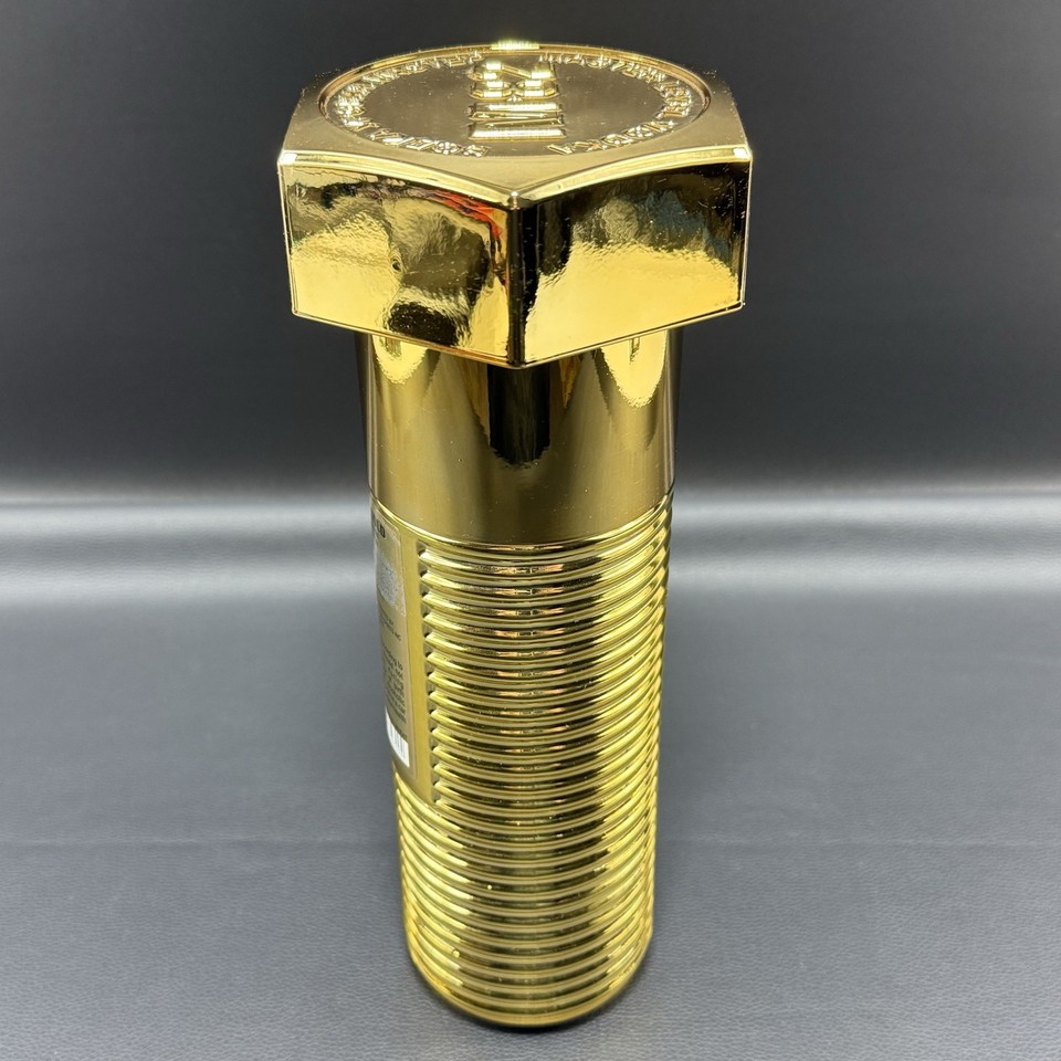 M82 Gold Vodka Bottle Empty 11" Bolt Shaped Display Bar Decor Russian ...