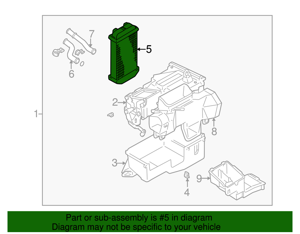 Genuine Toyota HVAC Heater Core 87107-35060 | eBay