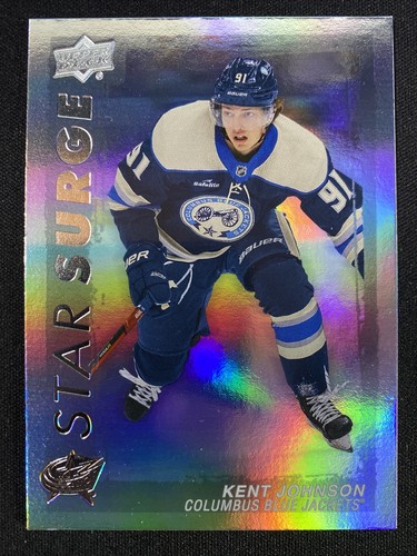 2023-24 Upper Deck Series 1 Star Surge Kent Johnson #SS-30 Columbus ...