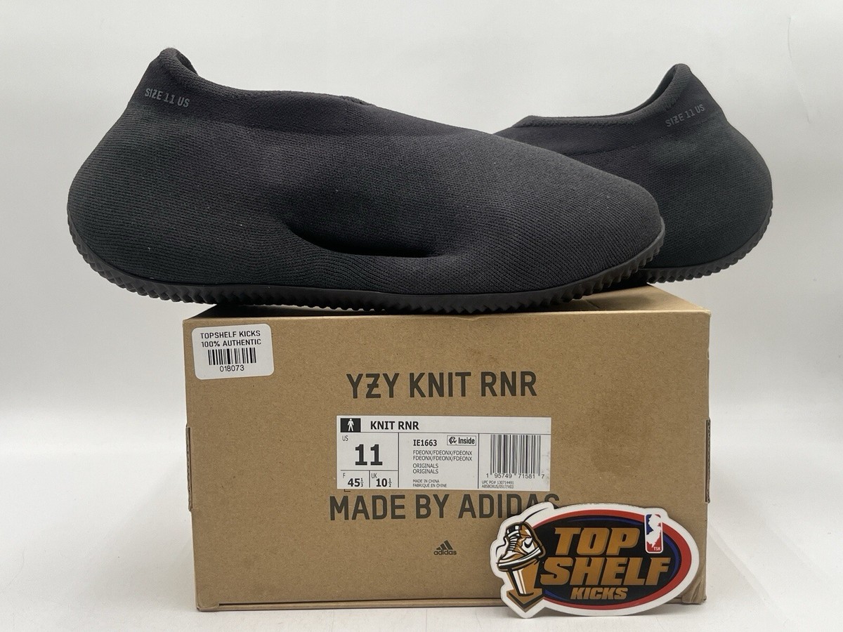 New Adidas Yeezy Knit Runner Fade Onyx 2023 Size 11 New Adidas Yeezy Knit Runner Fade Onyx 2023 Size 11