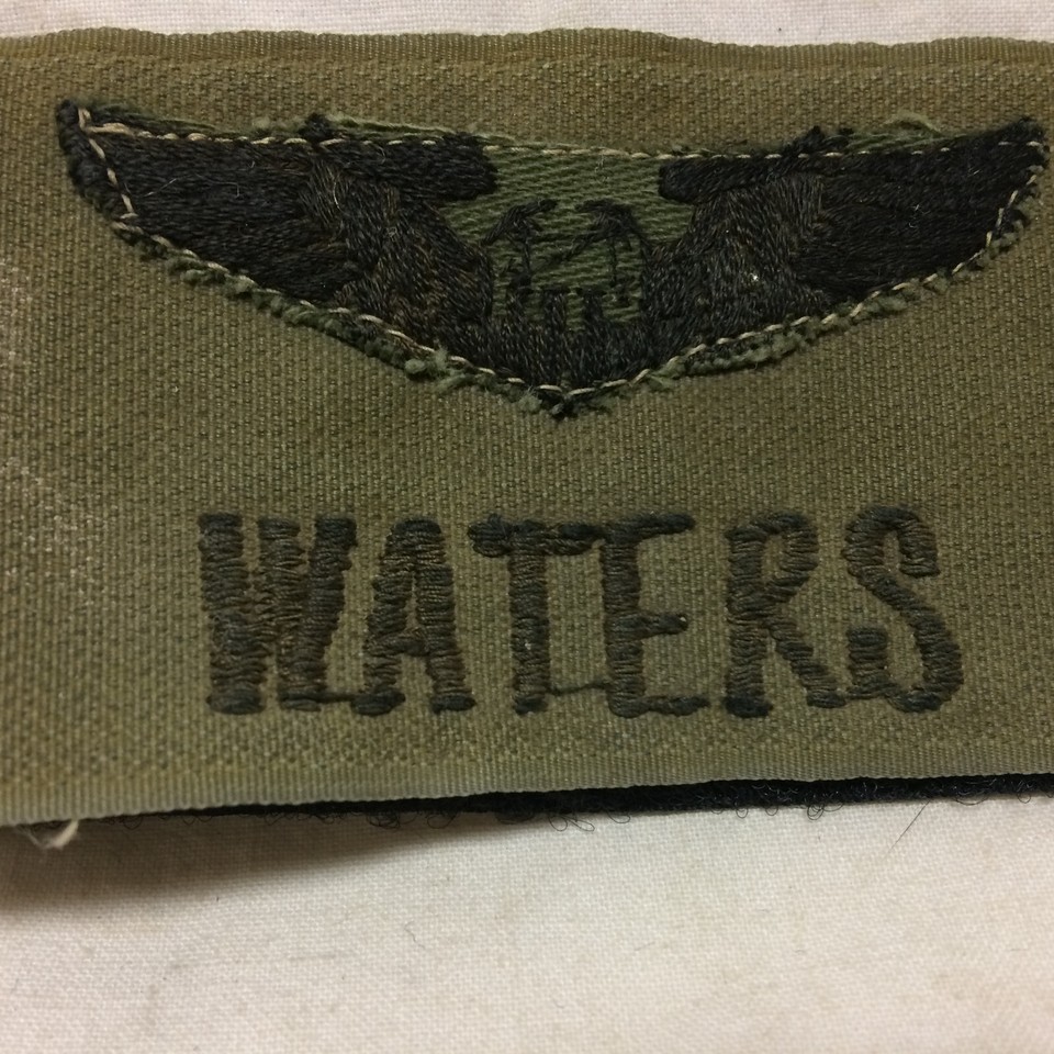 Military Patch Badge Air Force Flight Suit Name Tape Hook Loop Back ...