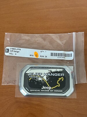 Jeep Badge of Honor, Cliff Hanger (old style) | eBay