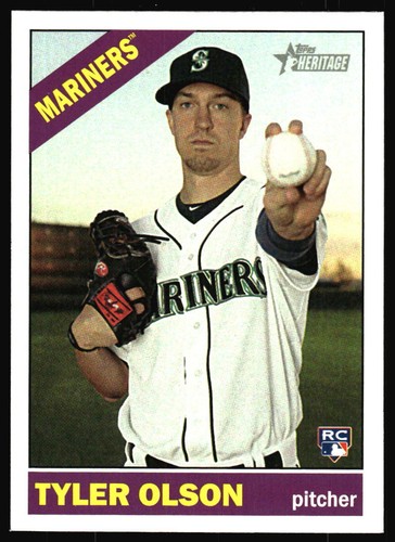 2015 Topps Heritage Tyler Olson Rookie #613 Seattle Mariners | eBay