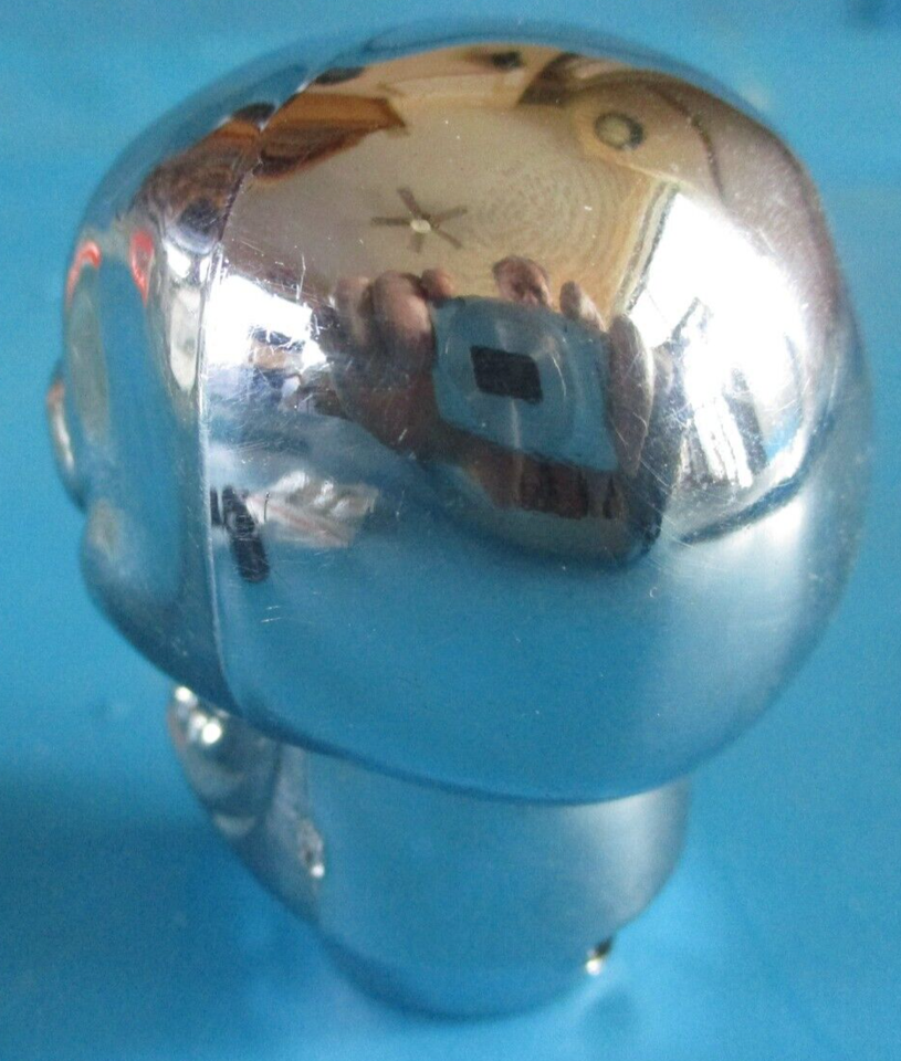 Universal! Chrome Plastic Skull Red Eyes Shift Knob! Stick or Automatic ...