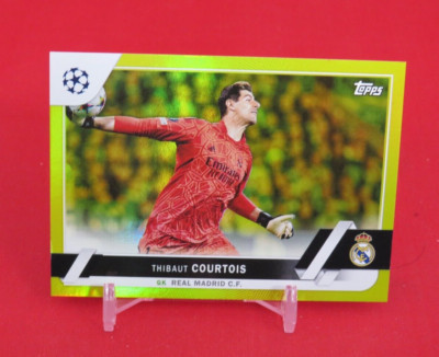 Thibaut Courtois YELLOW FOIL /299 2022-23 Topps UEFA CLUB | eBay