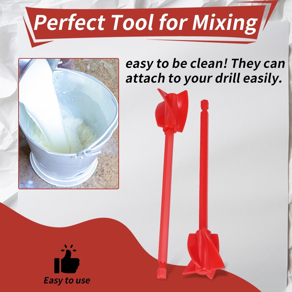Resin Mixer Paddles, Epoxy Mixer Attachment for Drill, Reusable ...