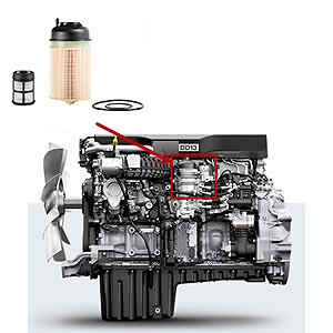 Air & Oil & Fuel Filter Kit For Detroit DD13 DD15 DD16 P551063 P551005 ...