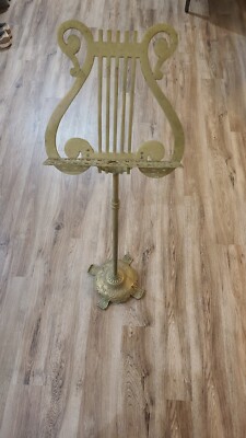 Antique Lyle Vintage Brass Music Stand - Great Patina - Adjustable ...