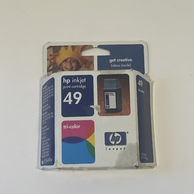 HP 49 Tri-color Inkjet Print Cartridge Sealed Expired Sept 2004 | eBay