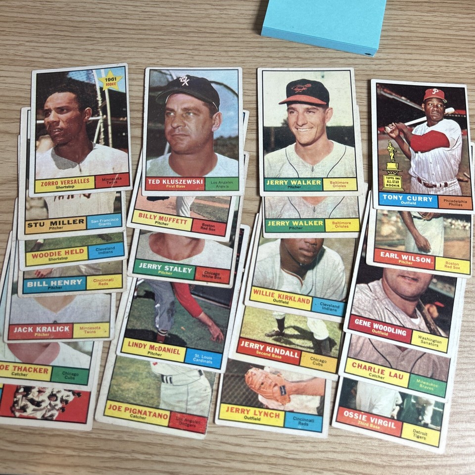 1961 Topps Baseball Commons Lot of (69) cards | eBay