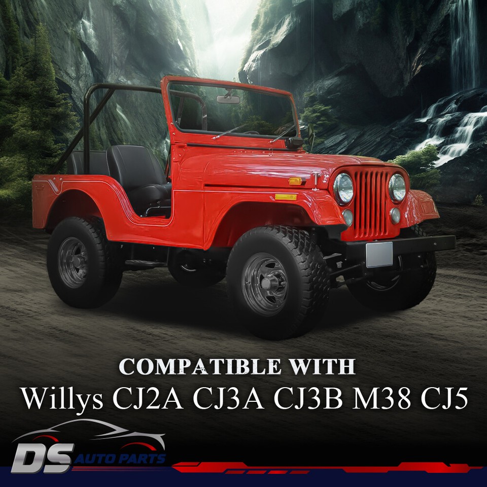 New Side Step Kit Set with Hardware Fit For Jeep Willys CJ2A CJ3A CJ3B ...