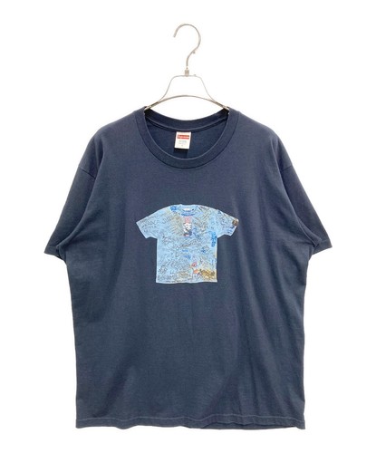 SUPREME First Tee Size: L Men Navy | eBay