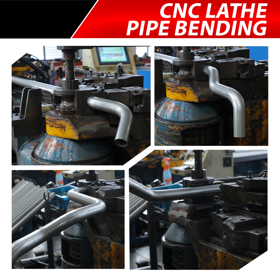 Mandrel U-Bend Pipe Kit 2.5" Stainless Steel DIY Custom Exhaust 180 ...