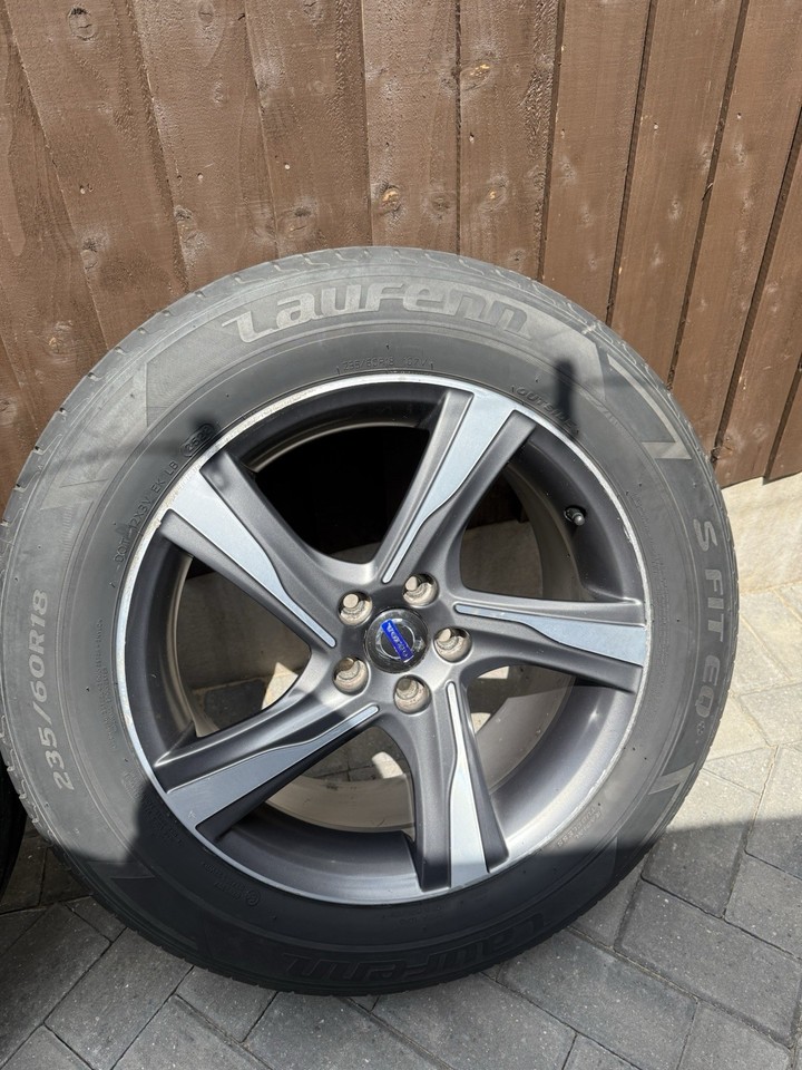 VOLVO XC60 R-DESIGN 2013-2017 Set of 18" Alloy Wheels & Tyres 235/60/18 ...