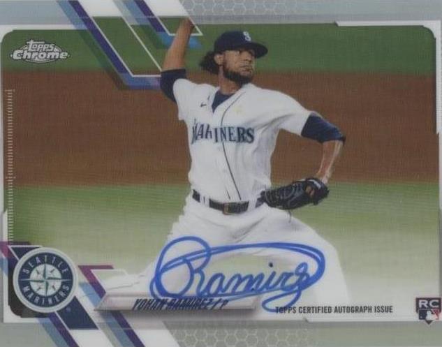 2021 Topps Chrome - Rookie Autographs Yohan Ramirez #RA-YR Refractor ...