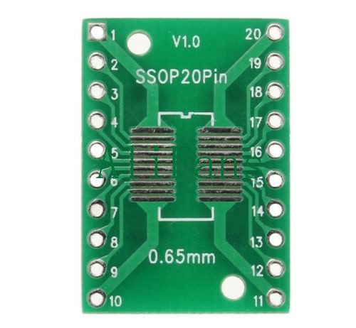 5PCS SOP20 SSOP20 TSSOP20 To DIP20 0.65/1.27mm IC Adapter PCB Board | eBay
