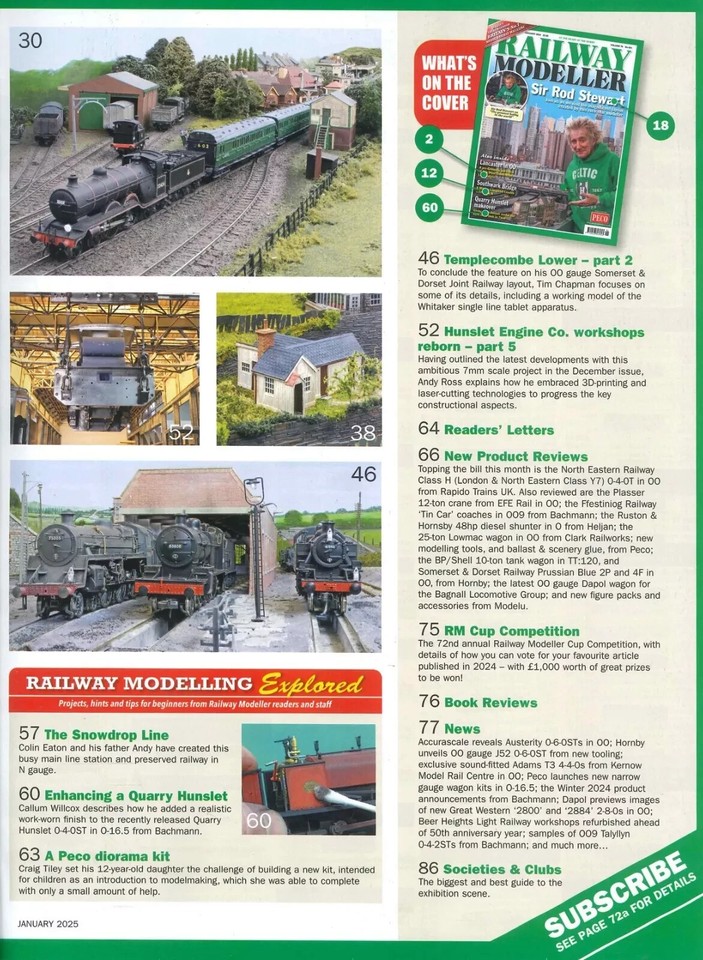 UK Railway Modeller Magazine: Rod Stewart, Train Scale Model Kit Hobby ...