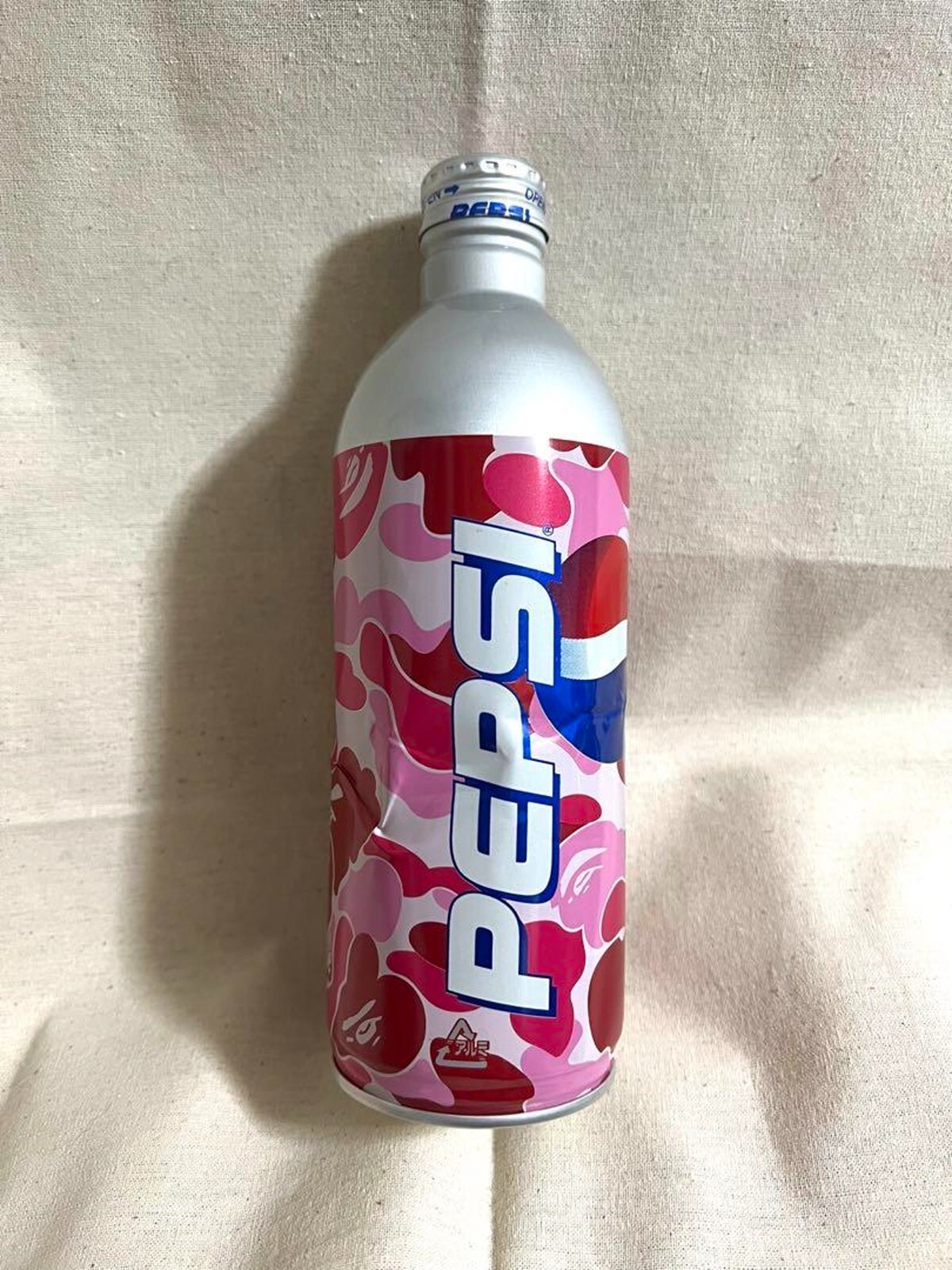 BAPE A Bathing Ape Pepsi Empty Bottle 500ml Cans Set of 3 Camo Blue ...