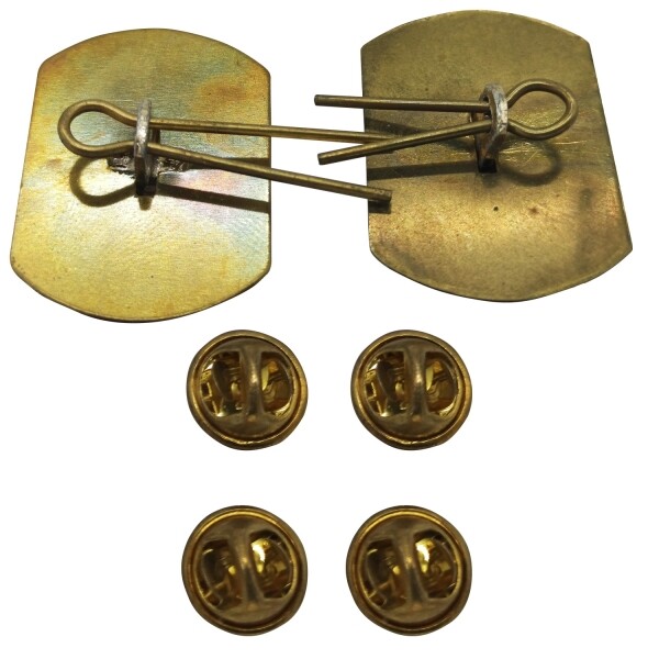 Genuine British Army Military Collar Metal Regimental Badges Animo Et ...