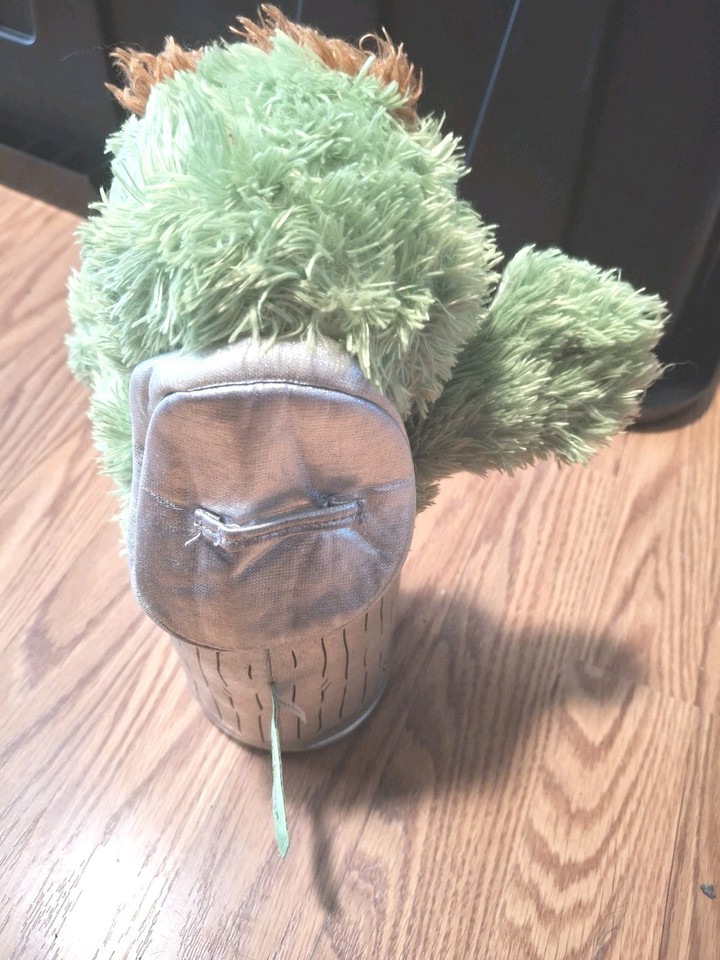 Gund Sesame Street Oscar The Grouch Plush Garbage Can 10" Go Away 2013 ...