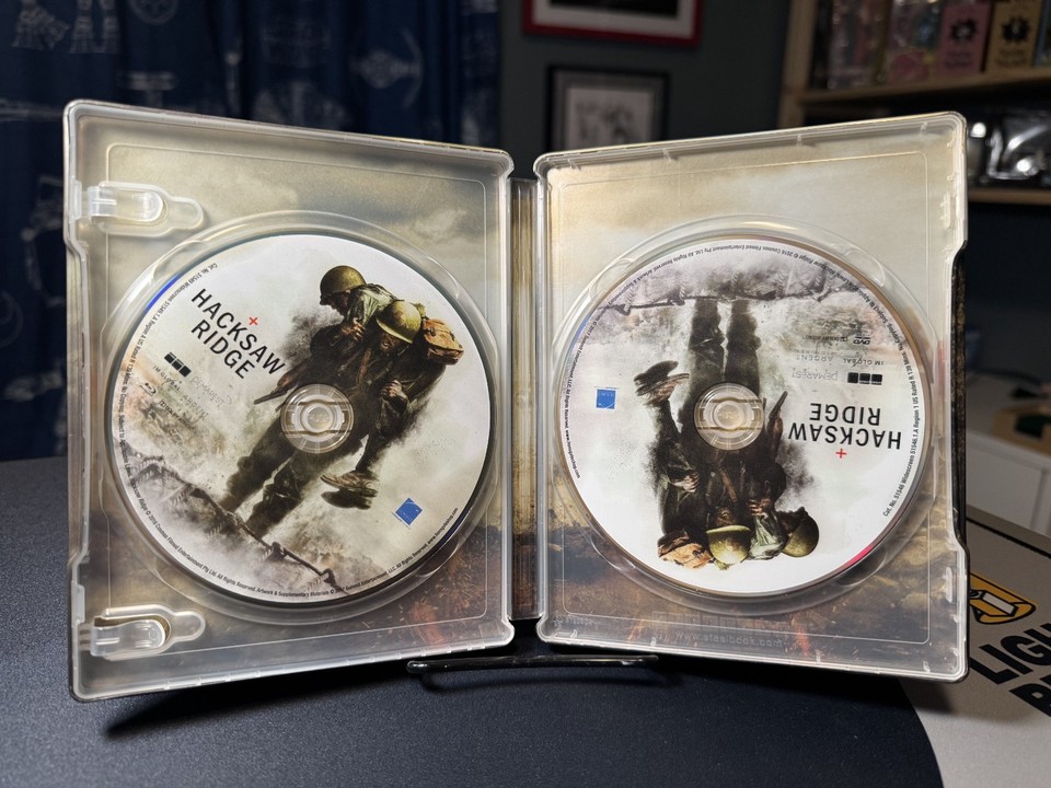 Hacksaw Ridge Blu-ray / DVD Steelbook Target Exclusive Excellent ...