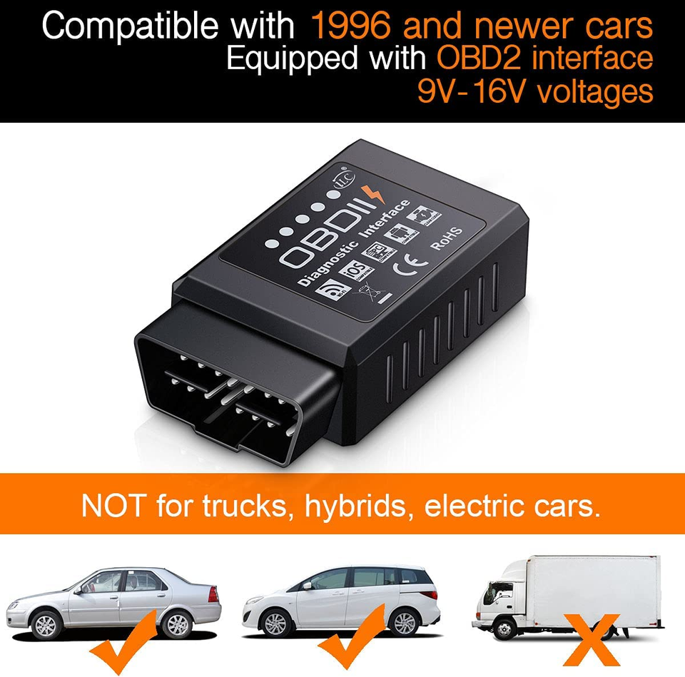 OBD2 Wireless OBD Auto Code Lettore Scansione Strumento -Collegare via ...