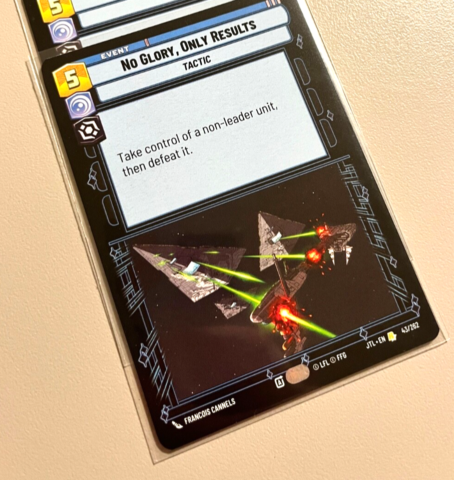 Star Wars Unlimited No Glory, Only Results #43 Jump to Lightspeed JTL ...