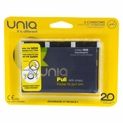 Uniq Pull Condoms With Strips * Latex-free Ultra Sensitive Strong ...