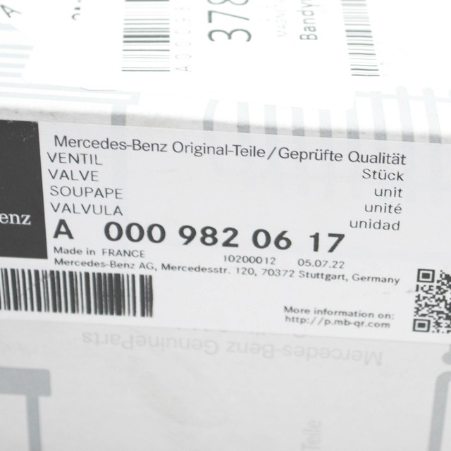 MERCEDES-BENZ S W222 COOLANT HEATER CONTROL VALVE A0009820617 ORIGINAL ...