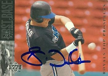 Joe Vitiello autographed baseball card Royals 1993 Upper Deck Top ...