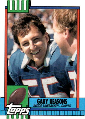1990 Topps #62a Gary Reasons - New York Giants | eBay