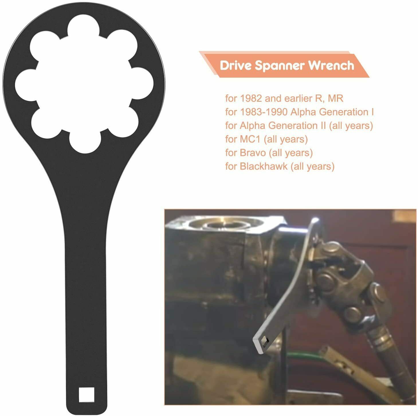 Bearing Carrier Nut & Spanner Wrench Drive Tools for Mercruiser Alpha ...