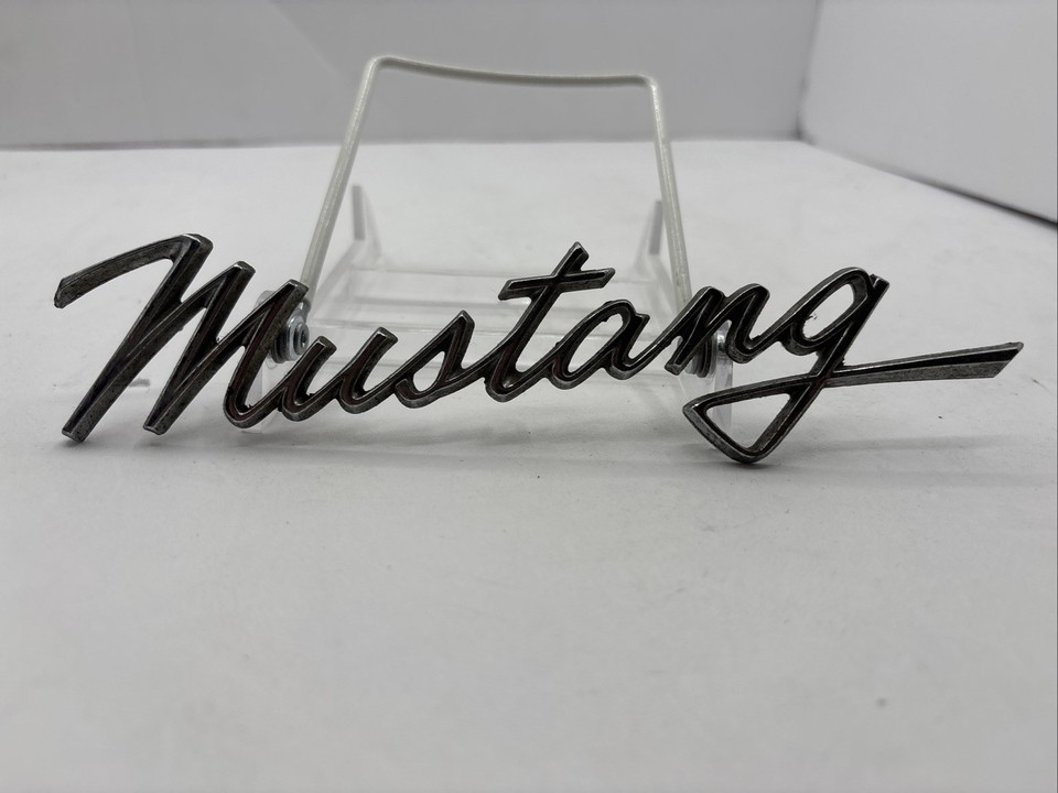 1968 Ford Mustang Vintage/Original Fender Script Emblem Badge OEM | eBay