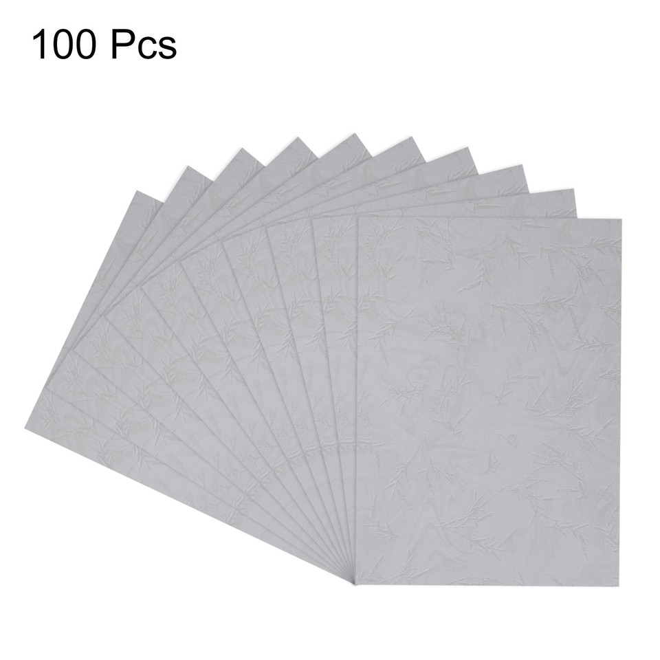 100Pcs Texture Paper Binding Covers, 8.3x11.7", 65 Lb, Pale Gray | eBay UK