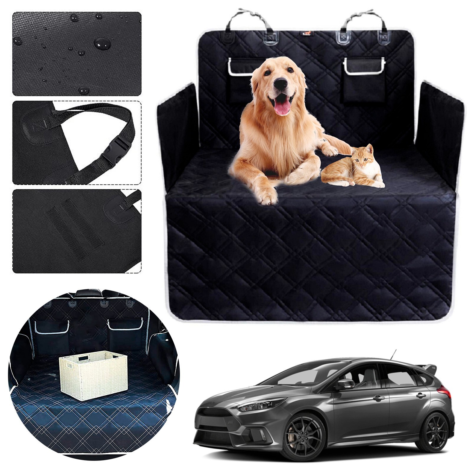 Heavy Duty Quilted Boot Liner Mat Dog Protector For VOLVO XC40 EX40 ...