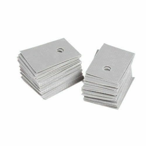 100Pcs TO-220 Insulation Pads Silicone Heatsink Shim for Laptop GPU CPU ...