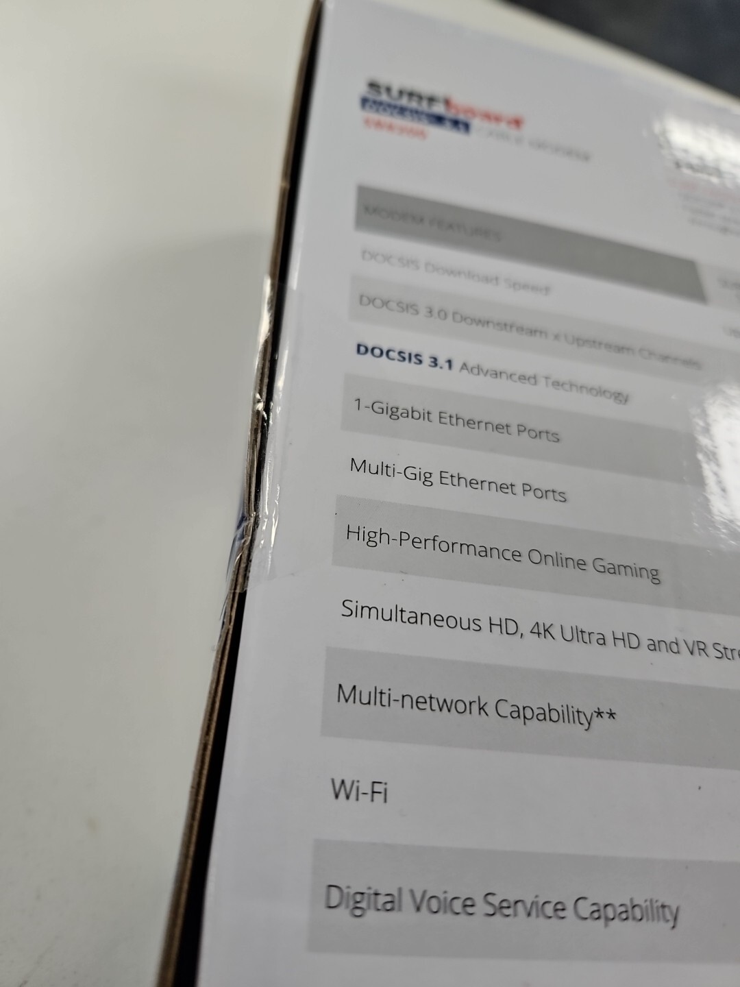 ARRIS SURFboard SB8200 DOCSIS 3.1 10 Gbps Cable Modem for sale online ...