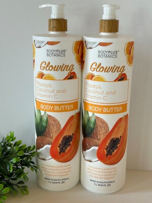 Pack of 2 Bodyplus Botanics Papaya, Coconut & Vitamin C Hydrating Body ...