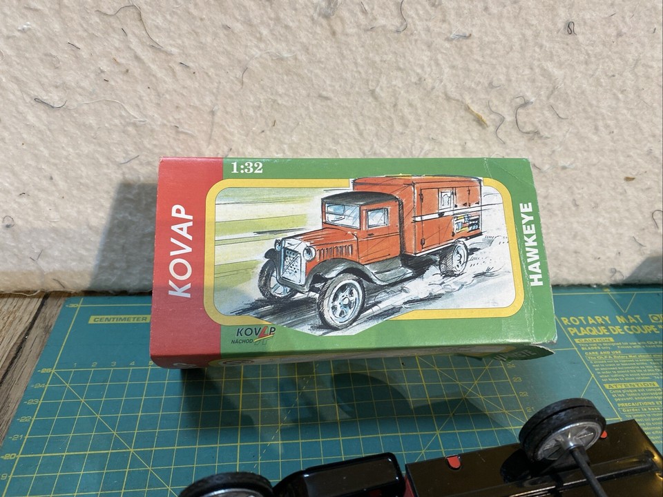 Kovap Tinplate Metal Hawkeye Truck 1:32 Scale Boxed 0599 Fire Engine ...