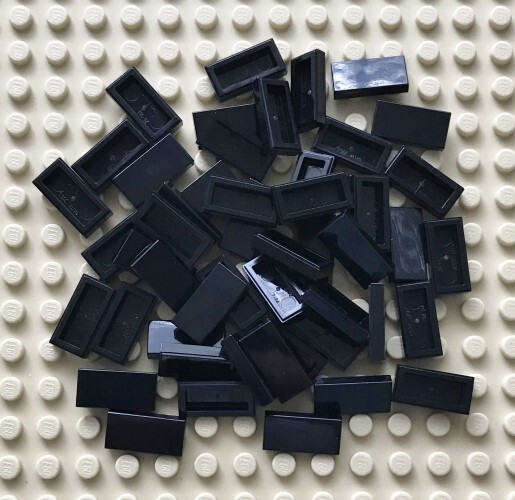 NEW LEGO PARTS - Tile 1x2 Black Tiles 2x1 - Lot of 50 | eBay
