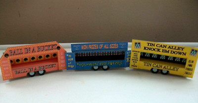 HO Scale Carnival Fair: 3 Game Booths Card Kit YOU BUILD! With LEDs | eBay
