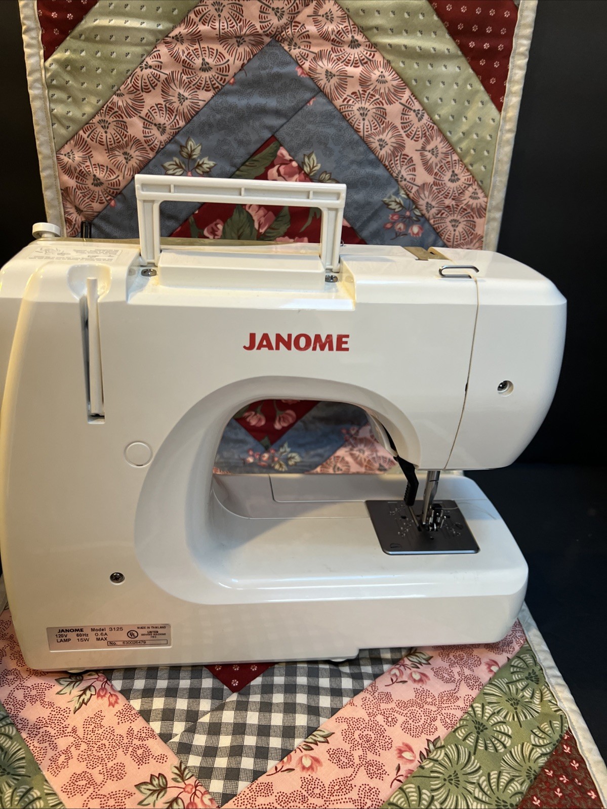 JANOME MODEL 3125 Sewing Machine 10 Built In Stitches Lightweight ...