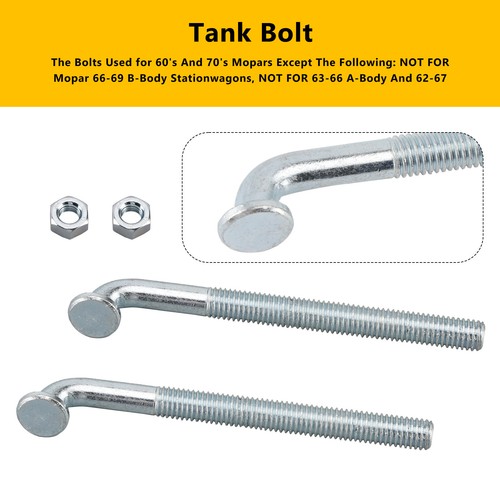 Gas Fuel Tank Strap Bolts J-Bolts Fit 68 69 70 71 72 A-Body B-Body C ...
