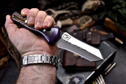 CFK IPAK Handmade D2 Custom PINE CONE Small VIKING DAGGER Hunting Shiv ...