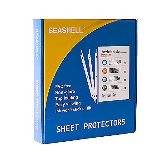 200PCS Heavy Duty Non-Glare Sheet Protectors, 3.2 MIL Thick Page ...