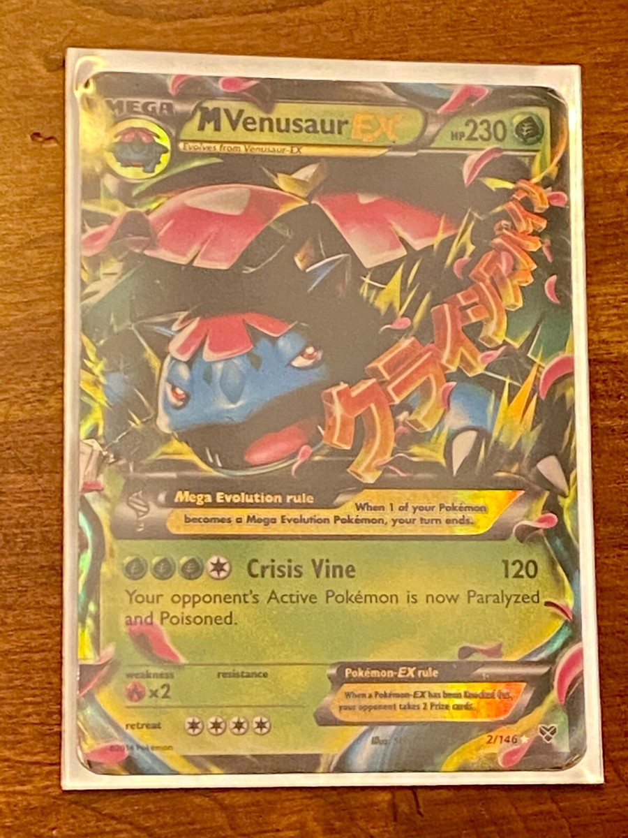 Mega Venusaur Card Mega M Venusaur EX 2/146 Ultra Rare XY Base Set