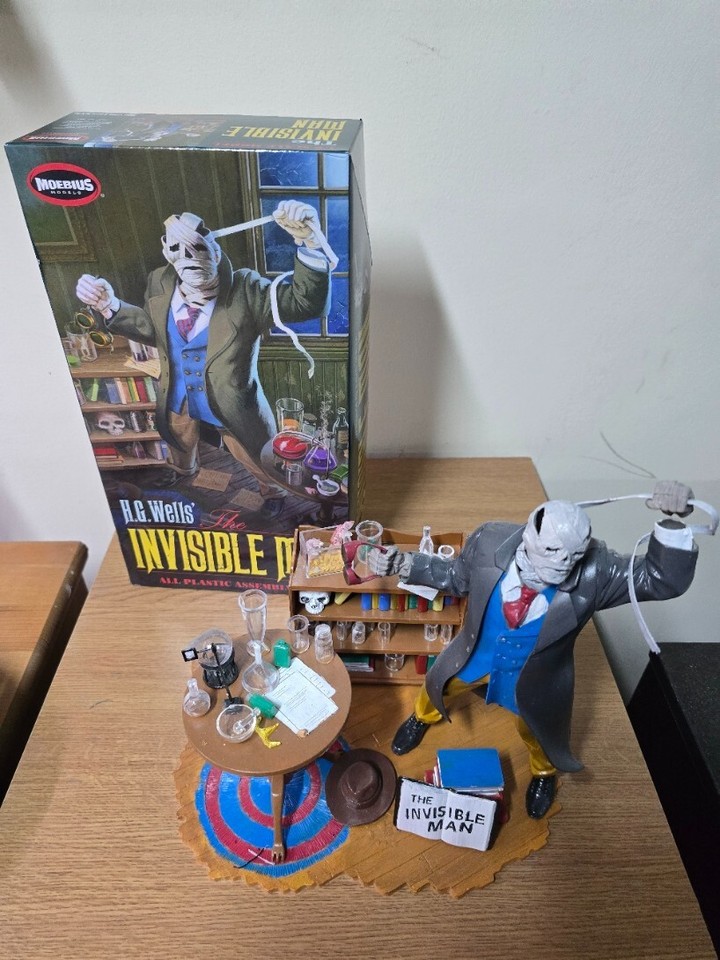 The Invisible Man model by Moebius ready Built and painted | eBay UK